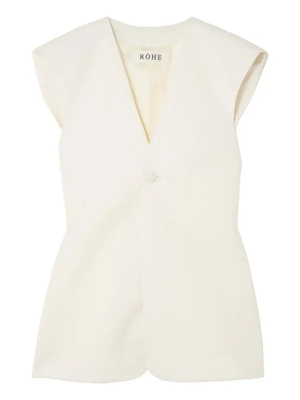 RÓHE Wool Gilet - Ivory