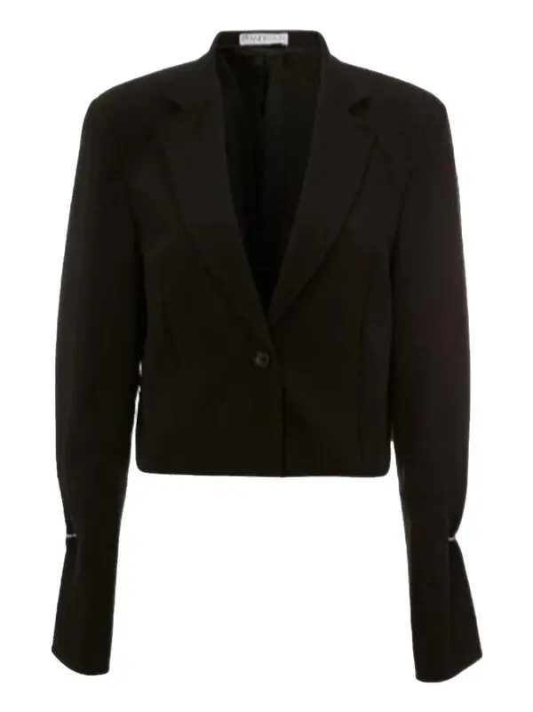 J.W.ANDERSON Ring-detail Cropped Blazer - Black