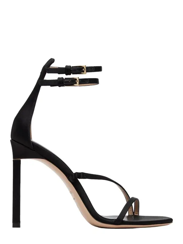 TOM FORD 105mm Satin Sandals - Black