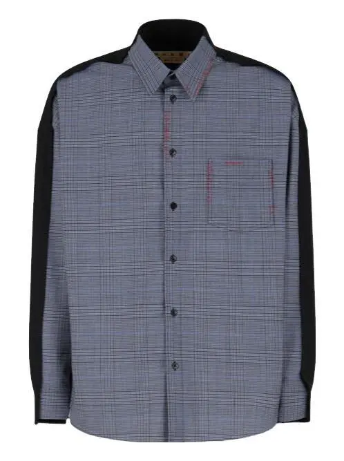 Marni Check-patterned Buttoned Shirt - Truffle