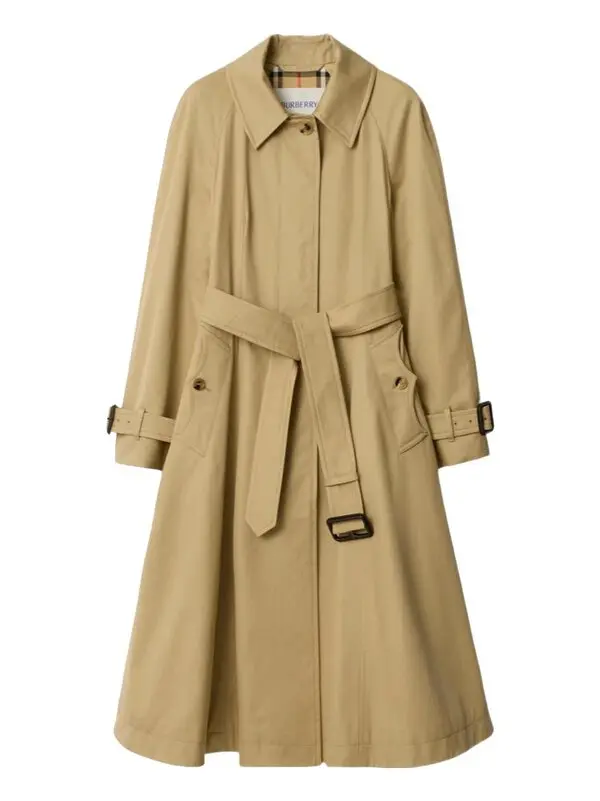 Burberry Ellingham Fit Flare Car Coat - Light Brown