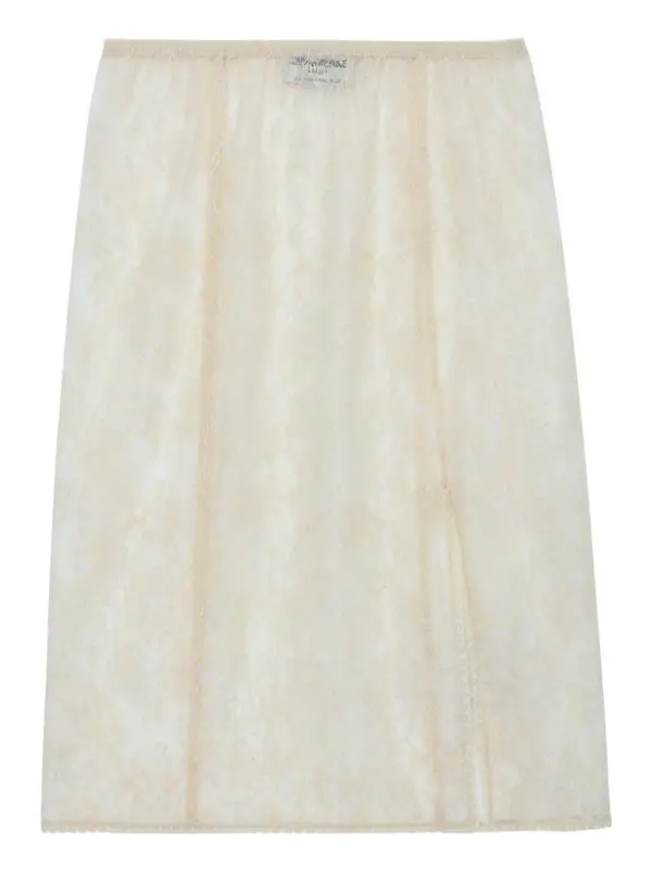 Zadig&Voltaire Floral Lace Midi Skirt - White