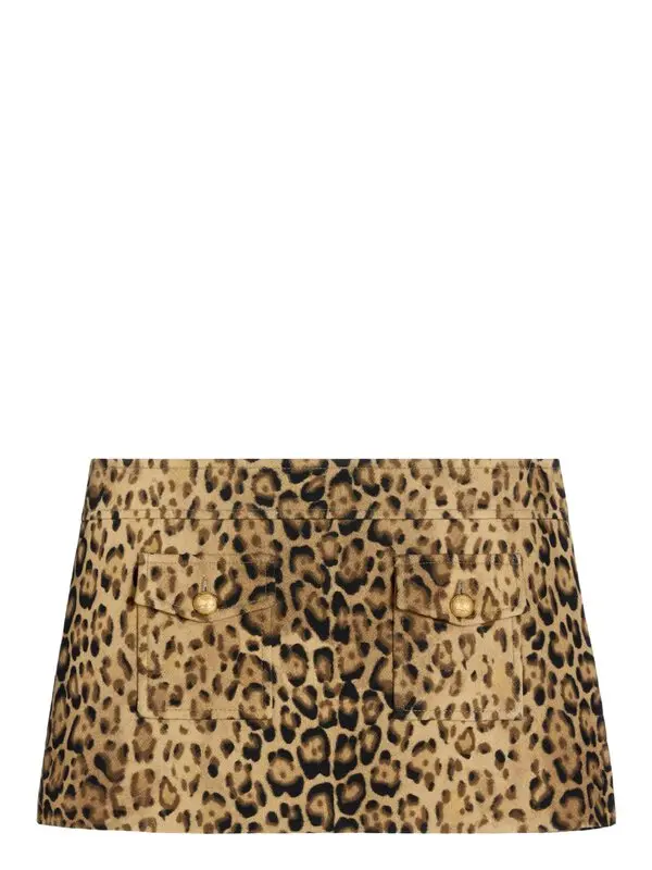Celine Bandeau Mini Skirt In Double Wool - Nude