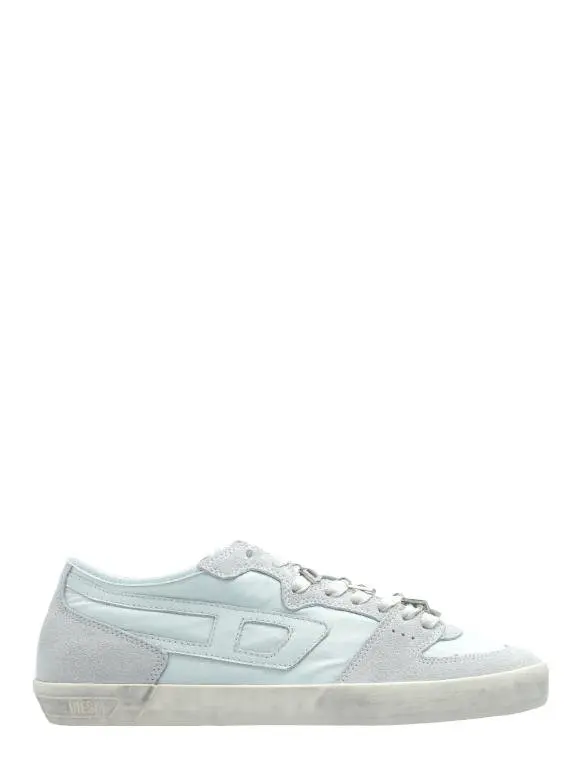 DIESEL® S-leroji Panelled Suede Sneakers - Light Blue