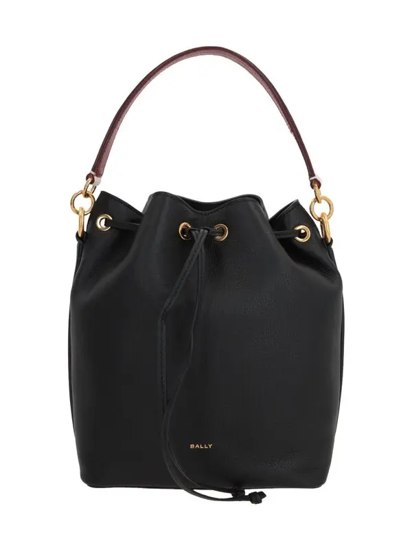 Bally Drawstring Bucket Bag - Black
