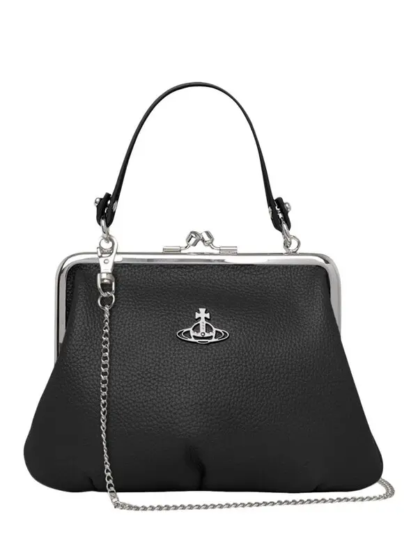 VIVIENNE WESTWOOD Logo Plaque Tote Bag - Black