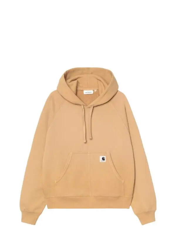 Carhartt Work In Progress Hudson Balloon Fit Hoodie - Dusty H Brown, Chalk Wash