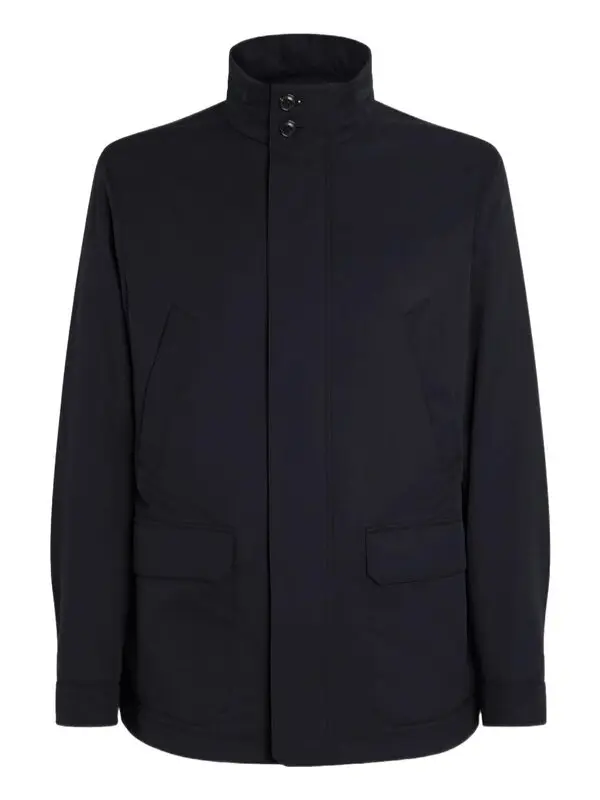Zegna Technical Fabric Field Jacket - Black