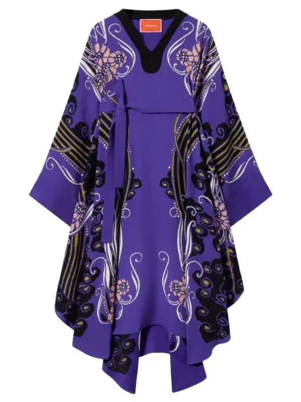 La DoubleJ Karis Printed Kaftan Dress - Blue