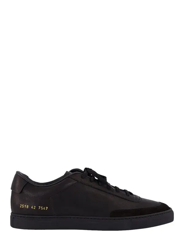 COMMON PROJECTS Leather Suede Sneakers - Black