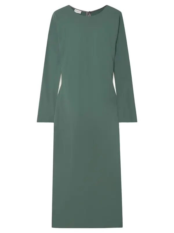 Dries Van Noten Patchwork Midi Dress - Gray-green