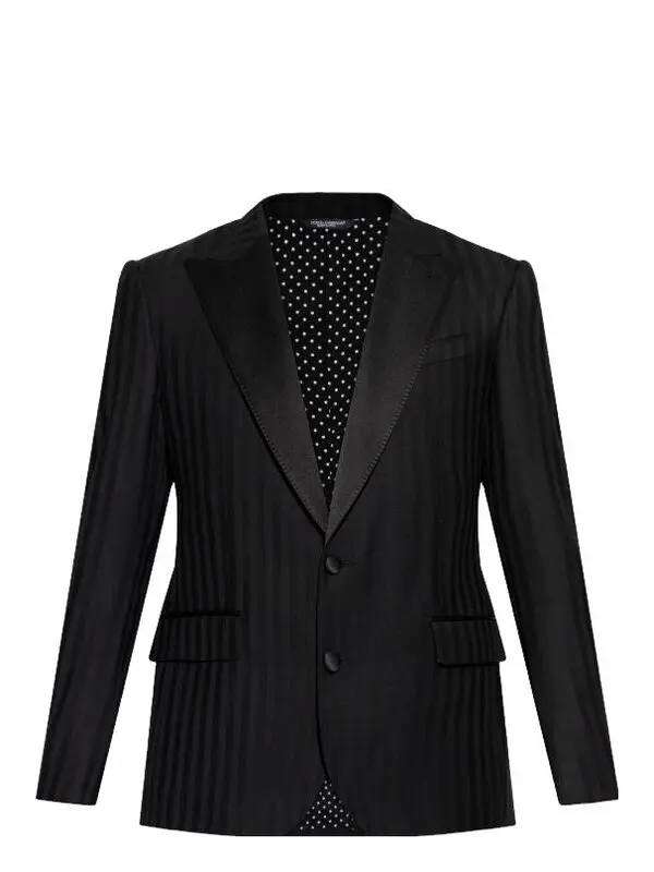 Dolce & Gabbana Dolce Gabbana Single-breasted Blazer - Black