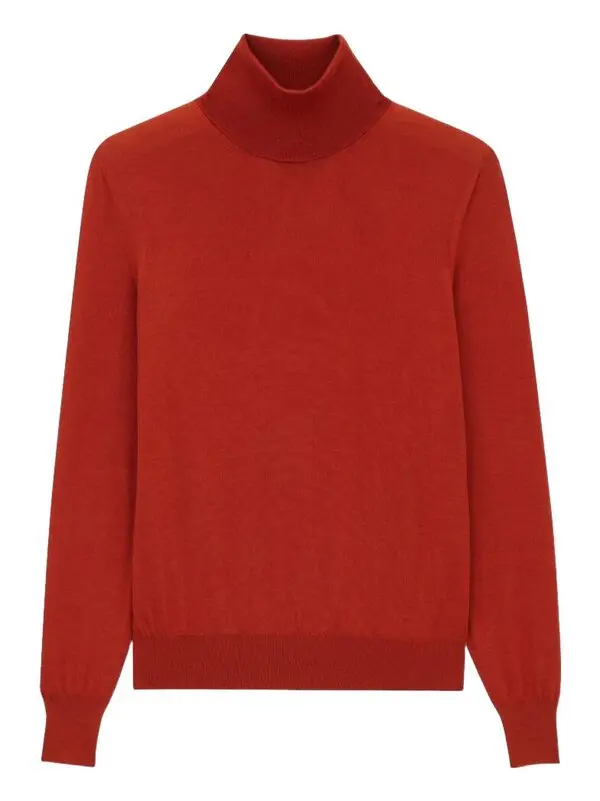 Saint Laurent Turtleneck Long-sleeved Jumper - Brique