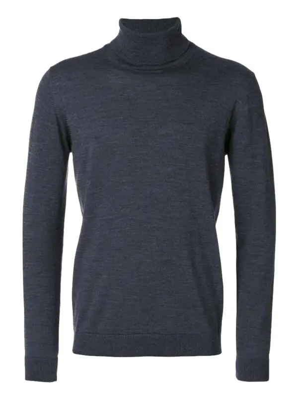 John Smedley Cherwell Roll Neck Knitwear - Black