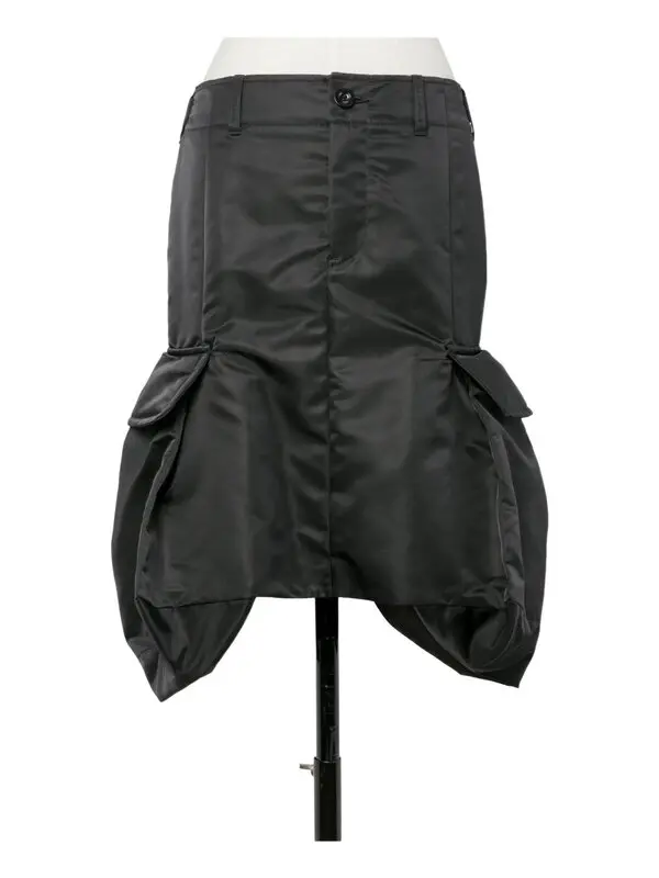 Sacai Cargo-pocket Straight Skirt - Black