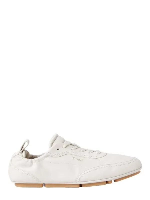 Fendi Leather Low-top Sneakers - White