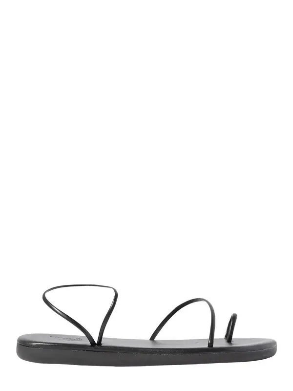 ANCIENT GREEK SANDALS Kansiz Flat Sandals - Black