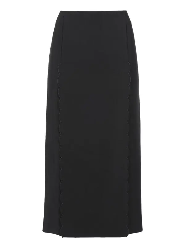 Chloé Low-waist Straight Skirt - Black