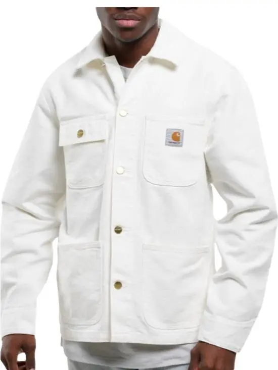 Carhartt Work In Progress Michigan Chore Coat - White