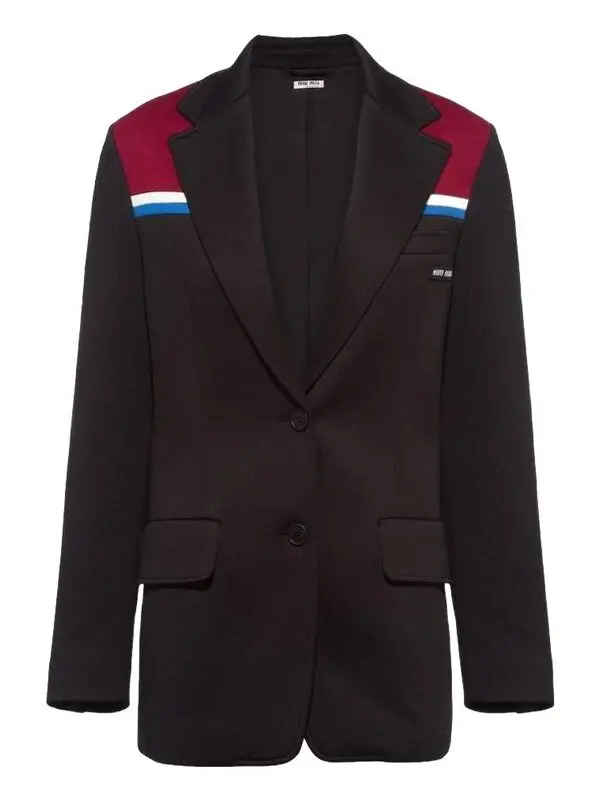 Miu Miu Color-blocked Single-breasted Blazer - No