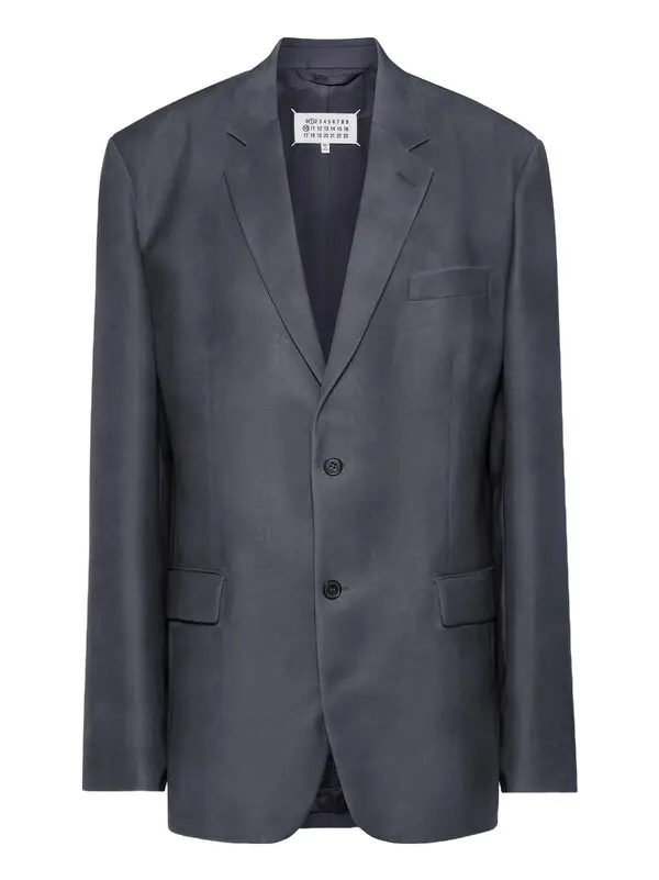 MAISON MARGIELA Single-breasted Blazer - Dark Avion