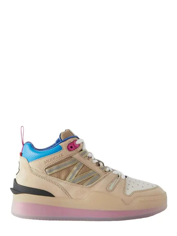 Moncler Pivot Mid-top Sneakers - Nude
