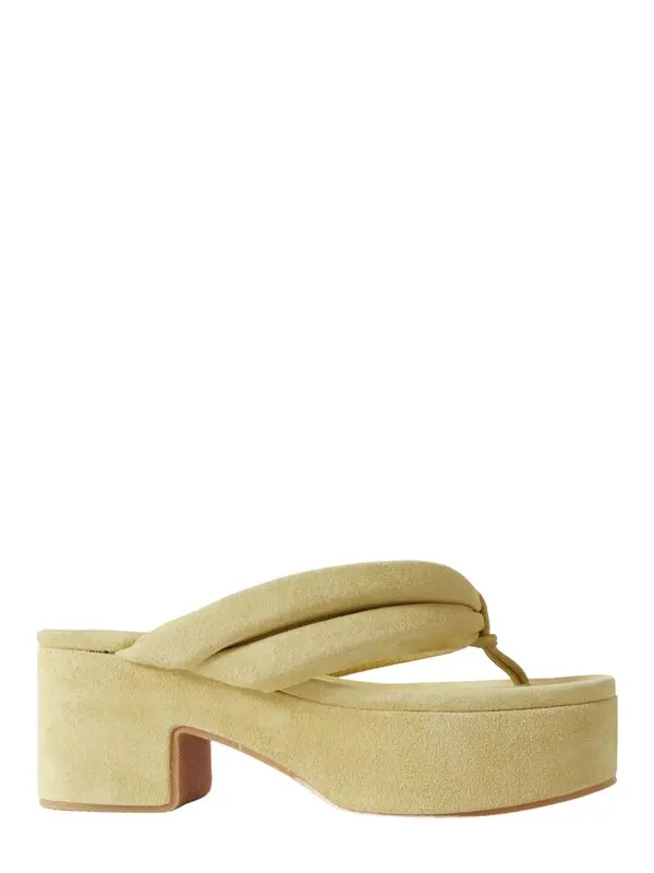 Dries Van Noten Platform High-heeled Sandals - Beige