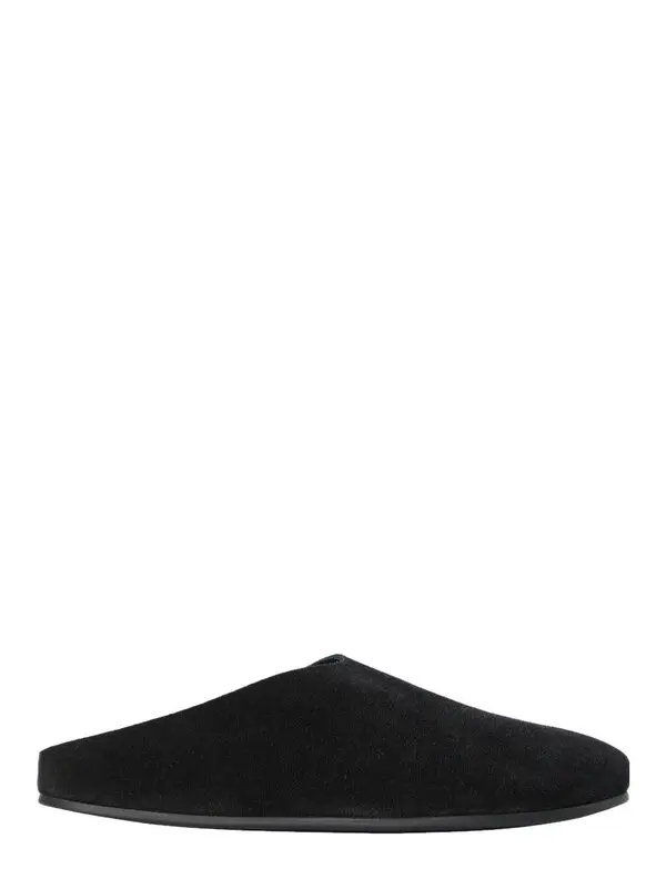 THE ROW Hudson Leather Slide - Black