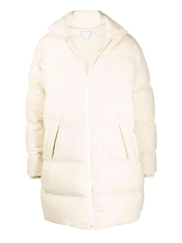 Bottega Veneta Padded Hooded Coat - White