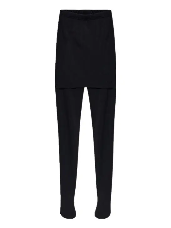 Vetements Skirted Leggings - Black