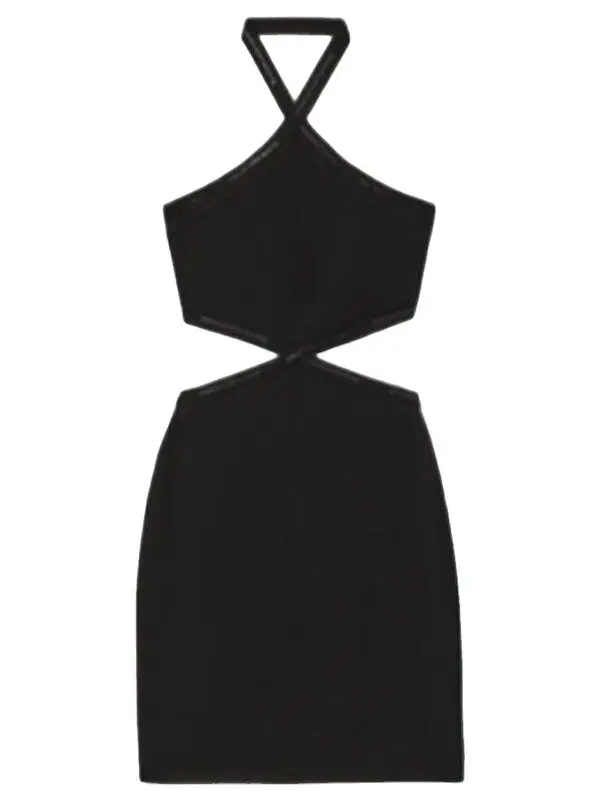 Alexander Wang Hanging Neck Hollow Dress - Black