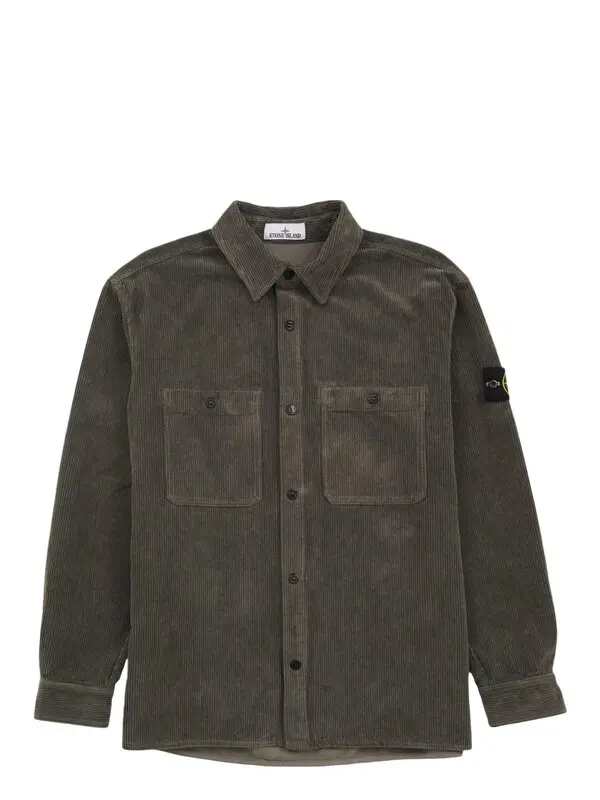 Stone Island Corduroy Overshirt - Cement Grey