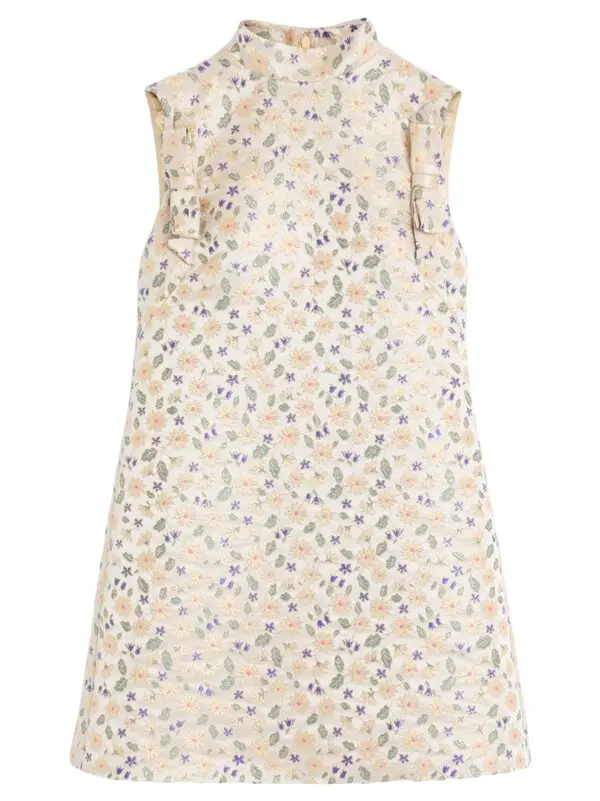 Valentino Garavani Floral Jacquard Mini Dress - Multi-color
