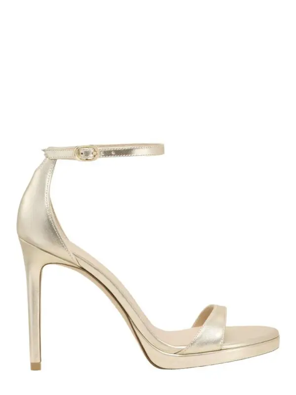 STUART WEITZMAN Nudist Platform Sandals - Light Gold