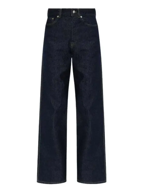 Dries Van Noten Straight Leg Jeans With Belt Loops - Black