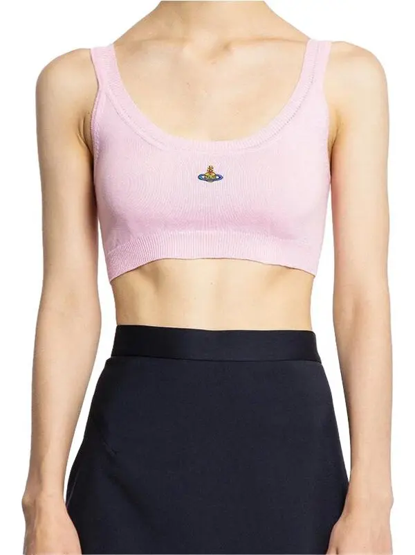 VIVIENNE WESTWOOD Bea Embroidered Tank Top - Nude