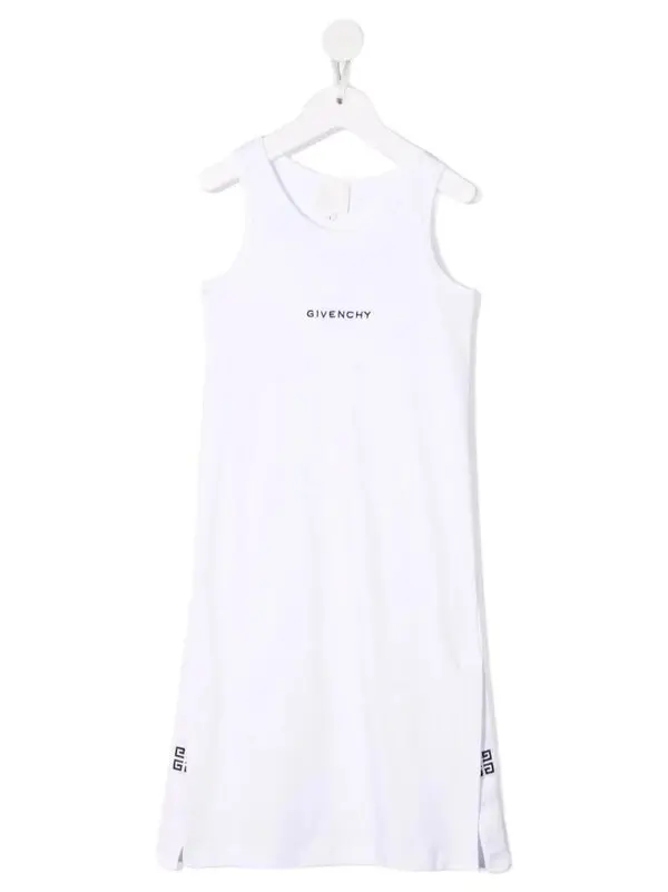 Givenchy Sleeveless Logo Dress - White