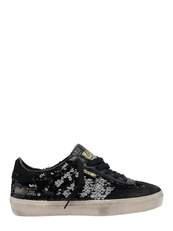 GOLDEN GOOSE Soul Star Sequin Sneakers - Black