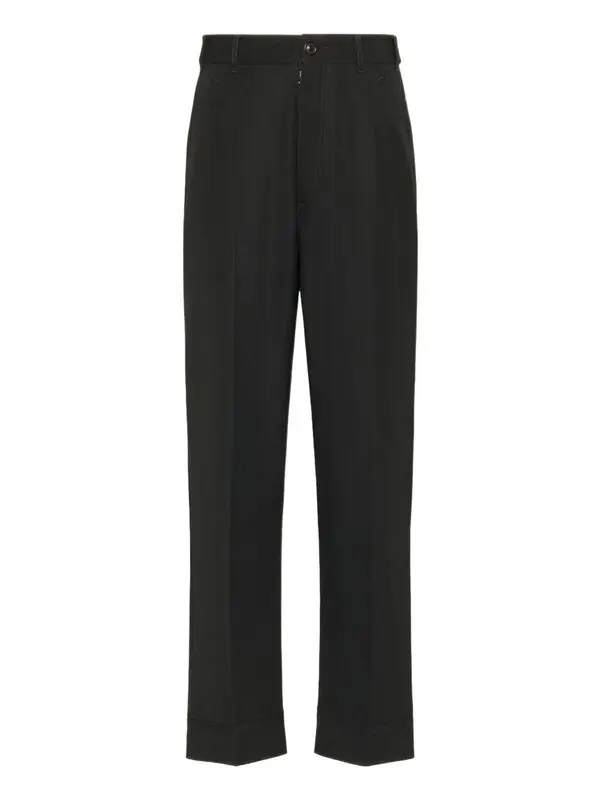 MAISON MARGIELA High-rise Straight Leg Pants - Black