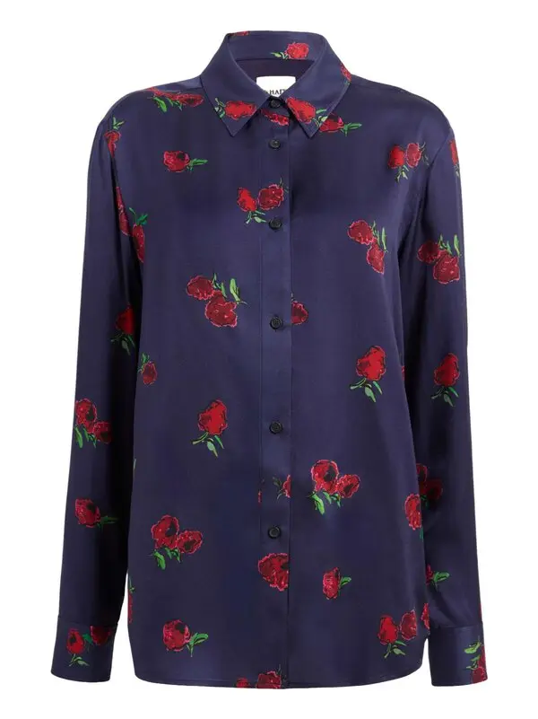 Khaite Printed Shirt - Blue