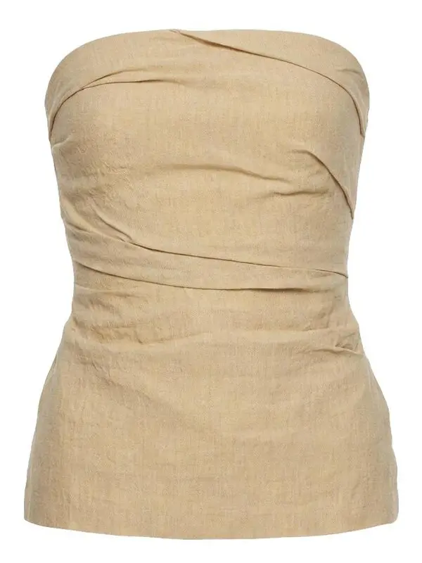 Tove Izel Bandeau Top - Nude