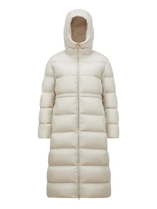 Moncler Boulogne Zip-up Padded Jacket - Beige