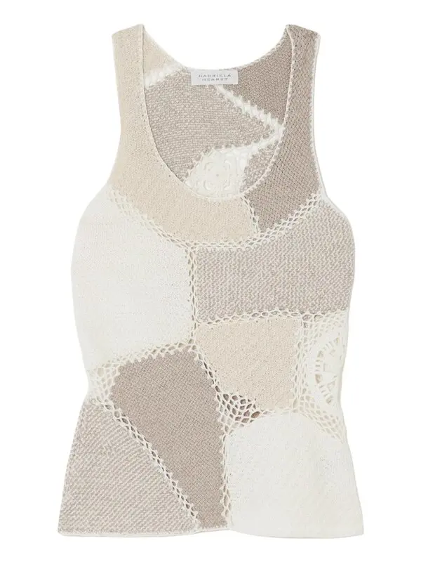 Gabriela Hearst Sleeveless Knitted Vest - White