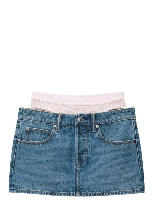 Alexander Wang Layered Mini Skirt - Indigo