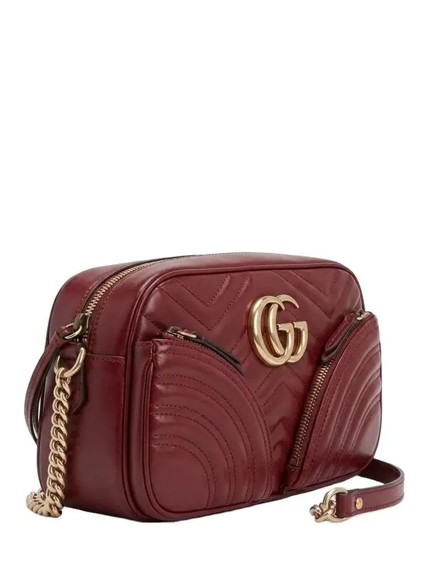 Gucci Gg Marmont Small Shoulder Bag - Red