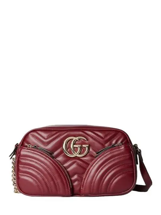 Gucci Gg Marmont Small Shoulder Bag - Red