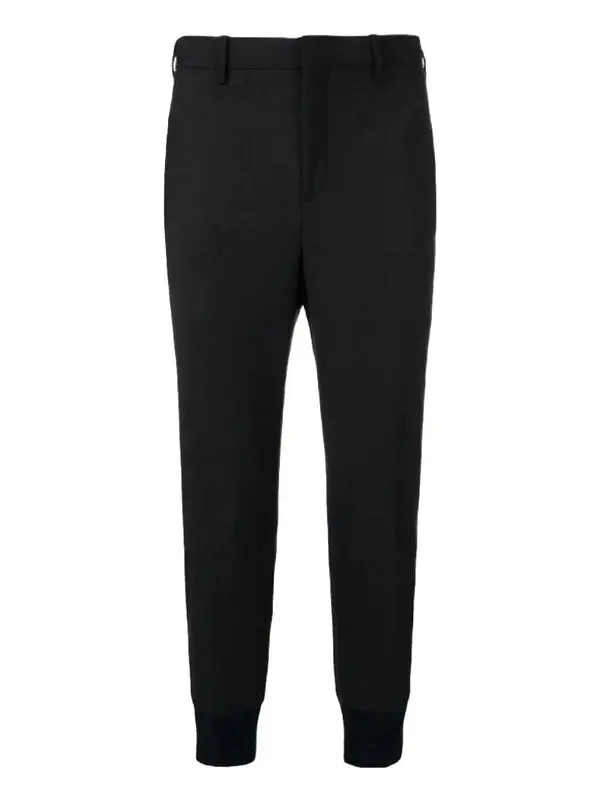 Neil Barrett Logo Detail Casual Pants - Black