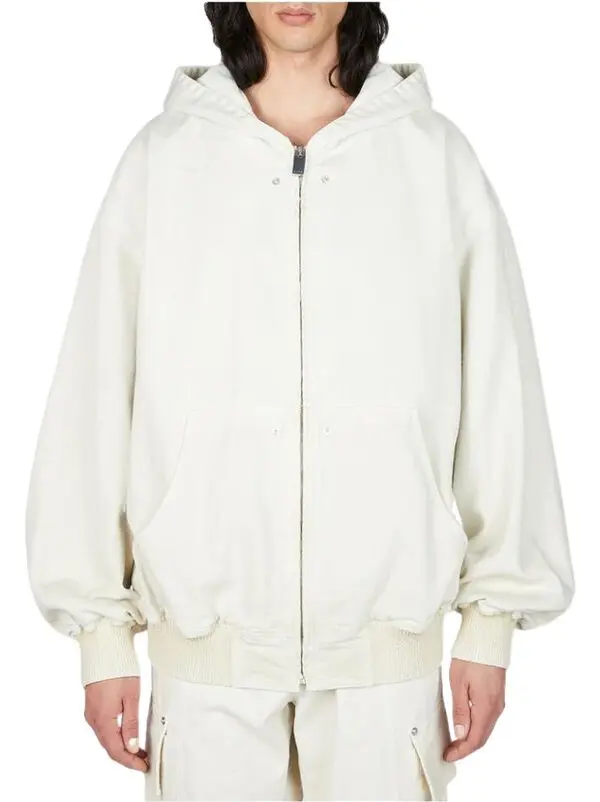 1017 Alyx 9sm Zip-up Hooded Jacket - White