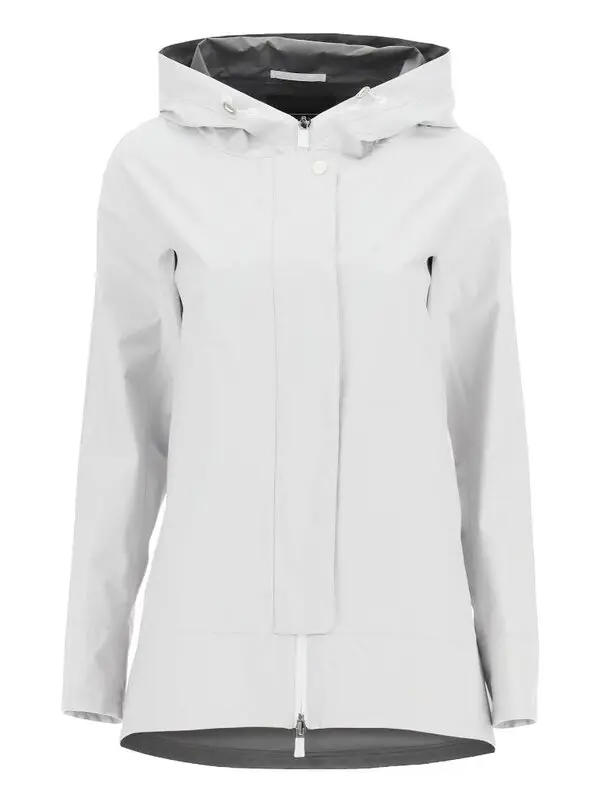 Herno Gore-tex Layered Hooded Jacket - White