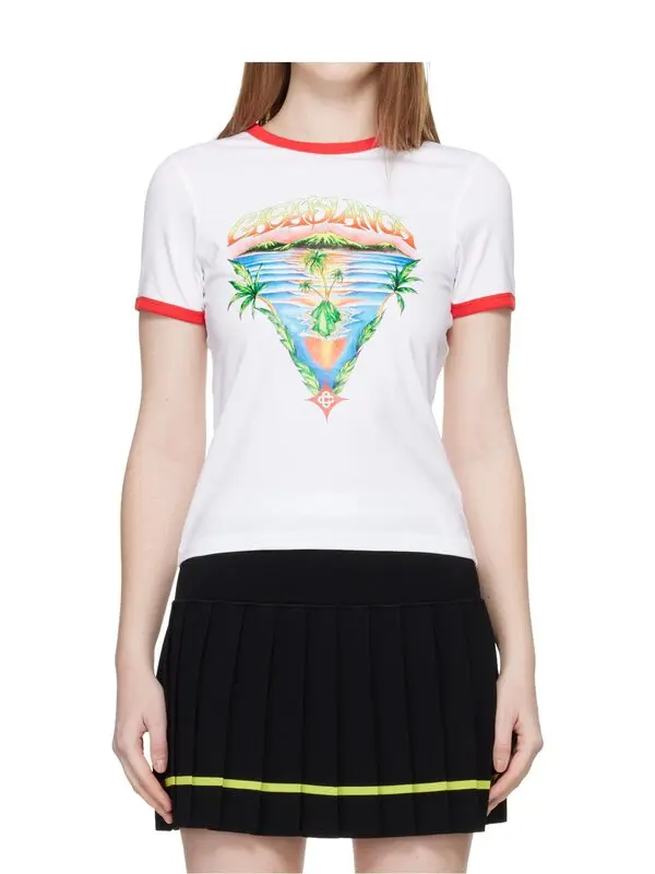 Casablanca Crewneck Printed T-shirt - Multicolor